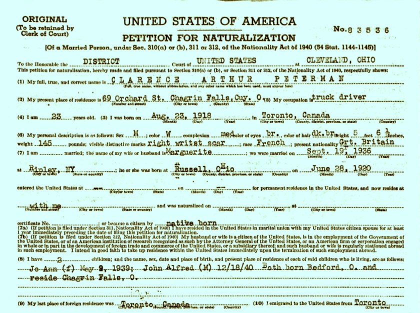 The Peterman Line, A Narrative – Our Ancestors, Our Narratives