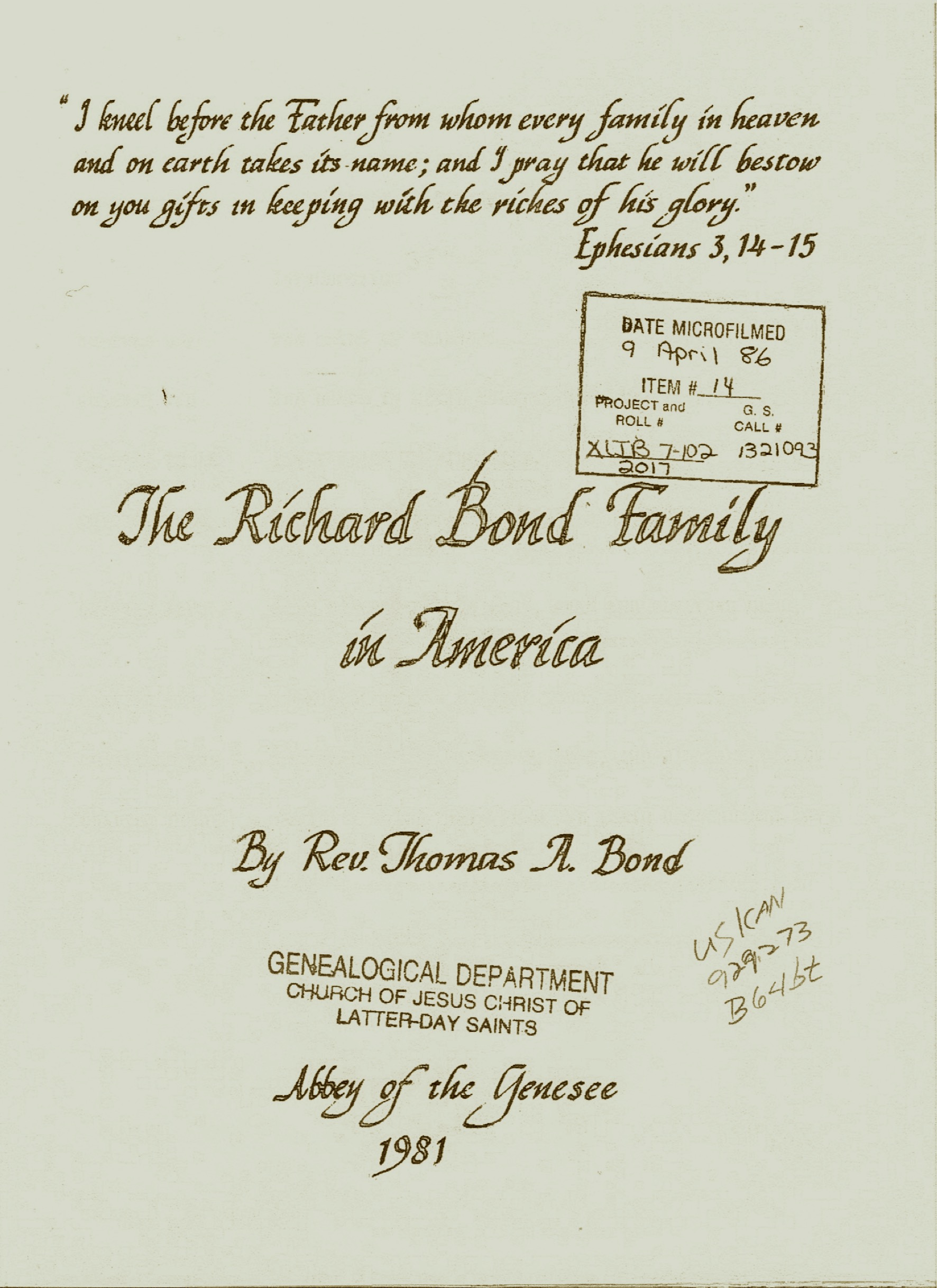 The Bond Line, A Narrative — Four – Our Ancestors, Our Narratives